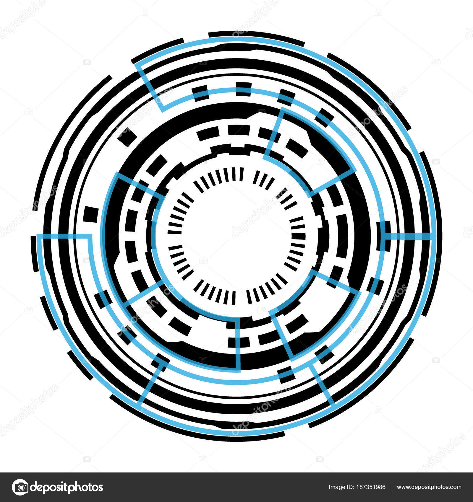 Futuristic interface circle Stock Vector Image by ©tulpahn #187351986