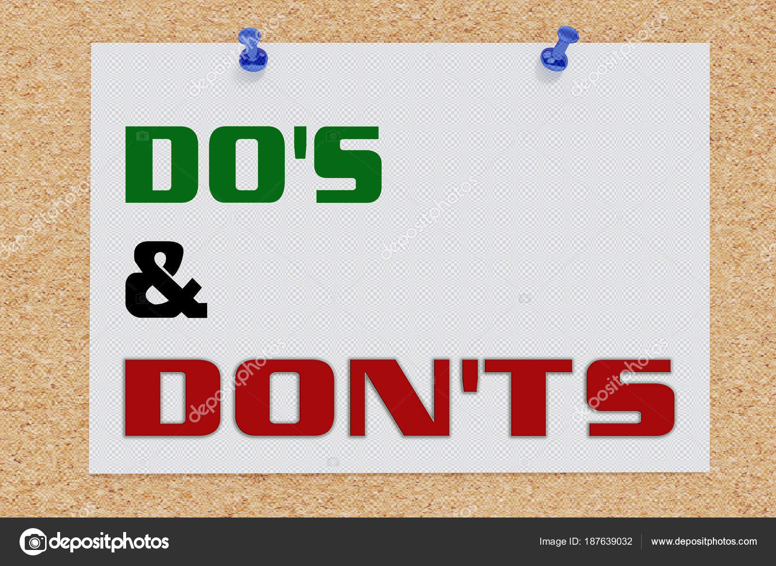 HACER Y NO HACER concepto — Foto de stock #187639032 © Premium_shots