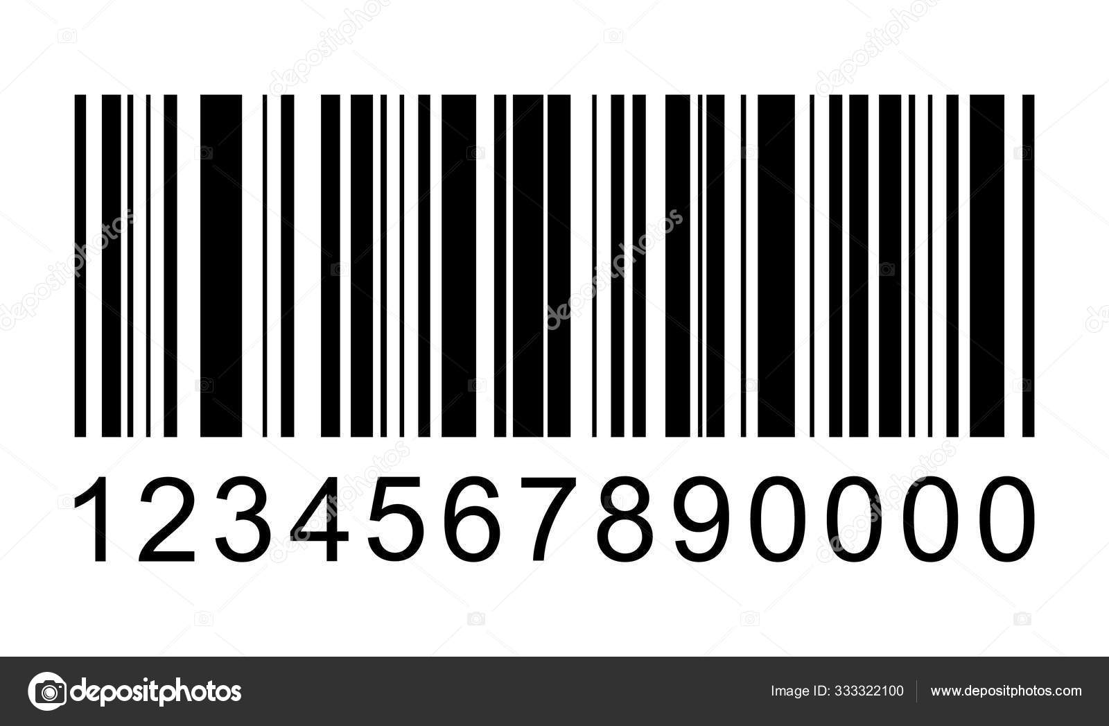 White Barcode Vector