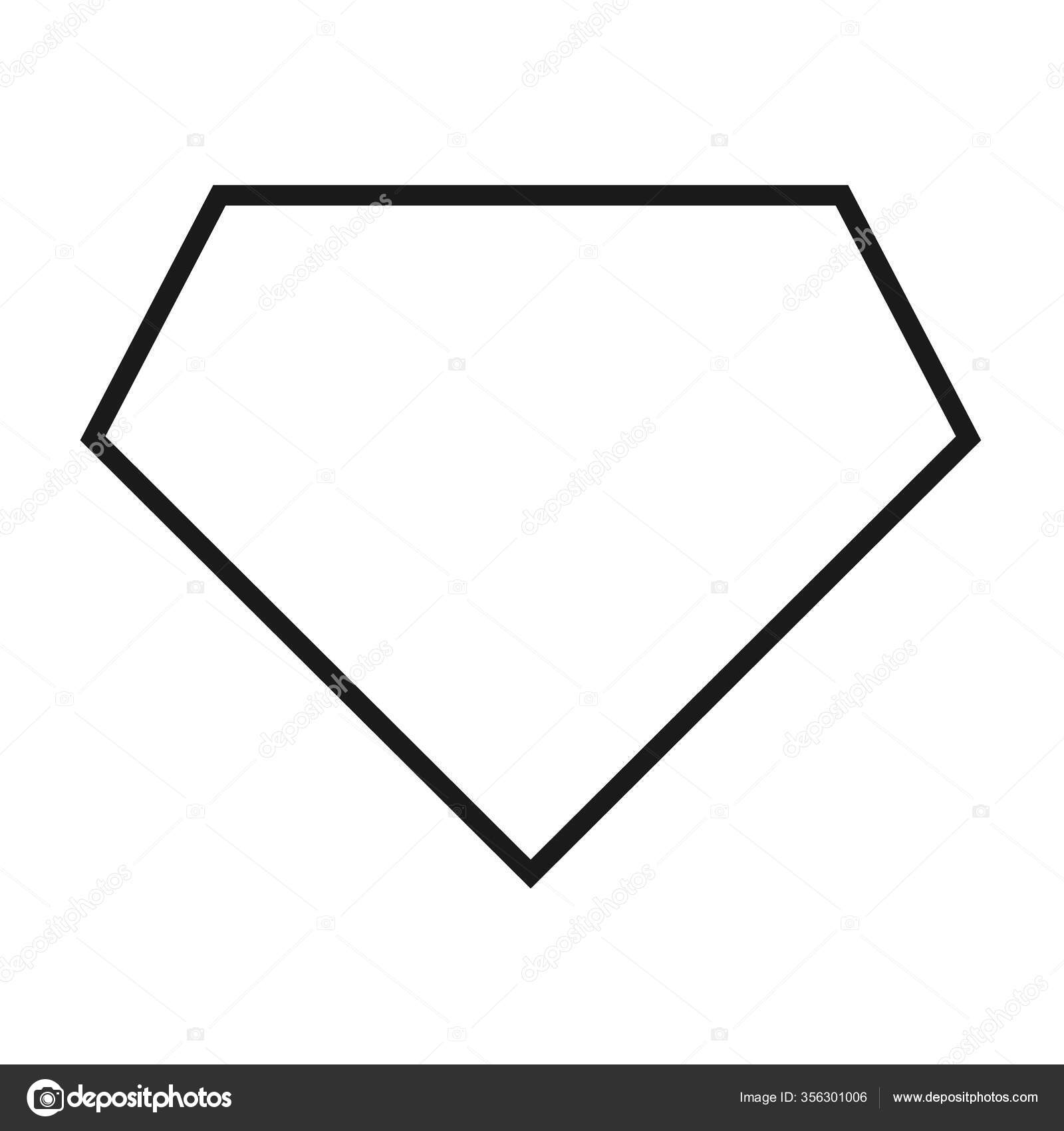 Simple Diamond Shape Outline