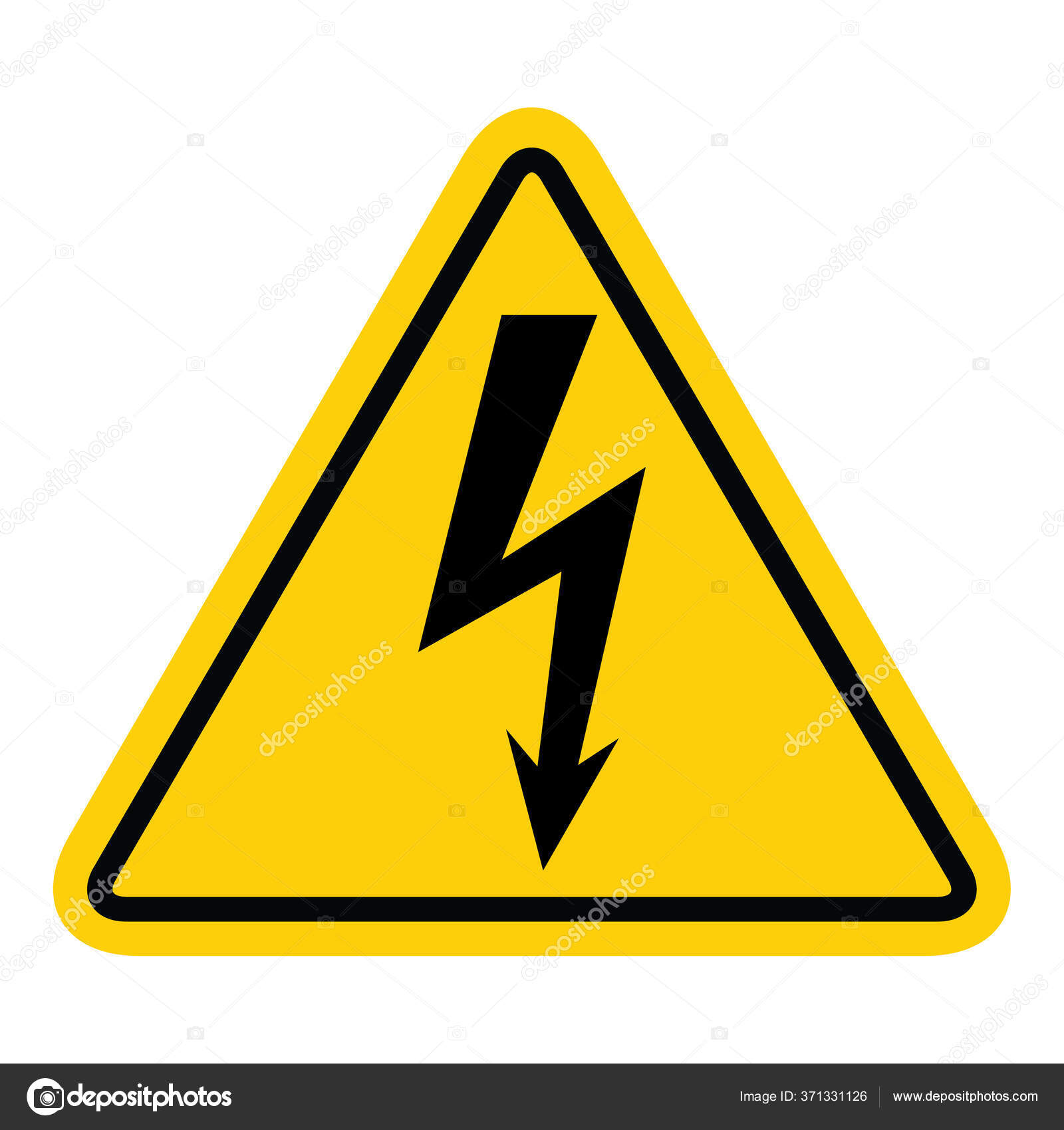 High Voltage Symbol Vector