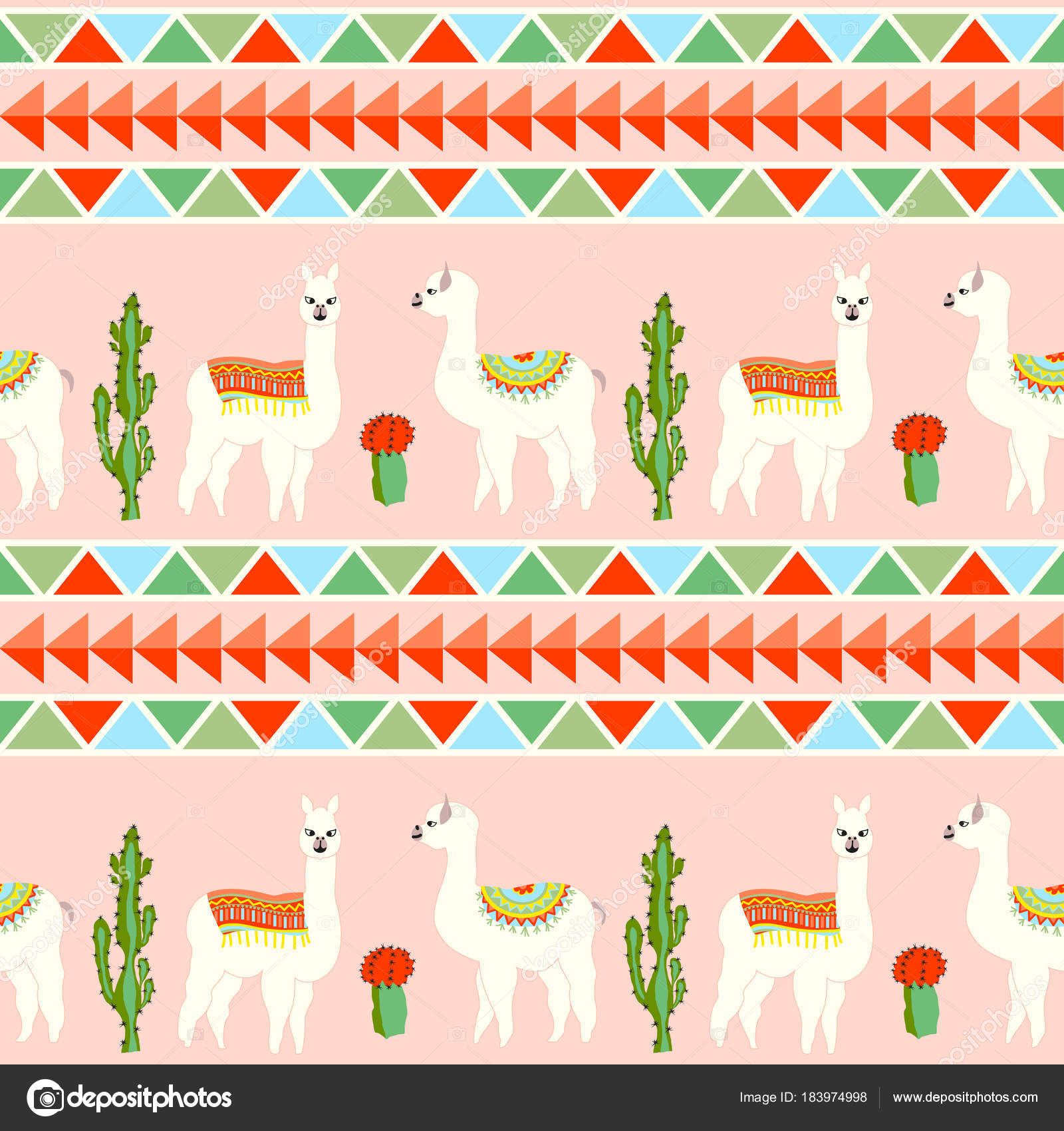 Cute Aztec Pattern Background