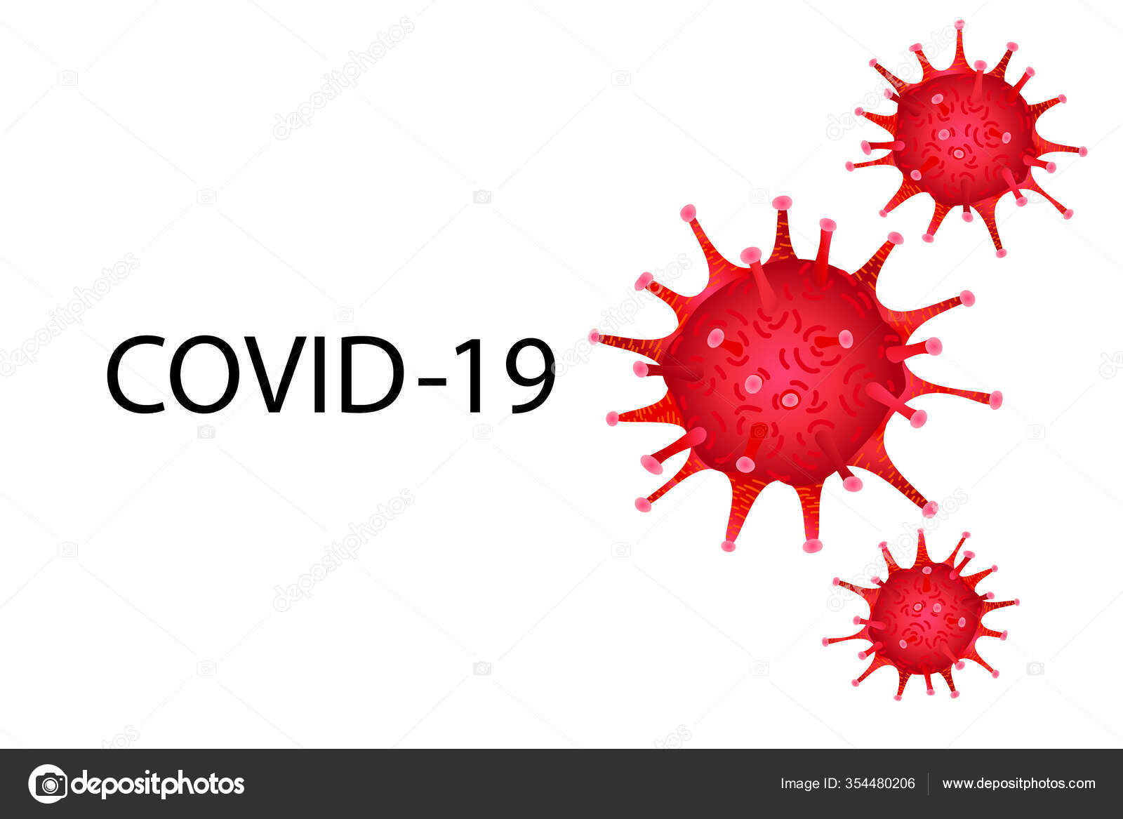 Covid Pandemic Coronavirus Symbol Icon Vector Illustration Background ...