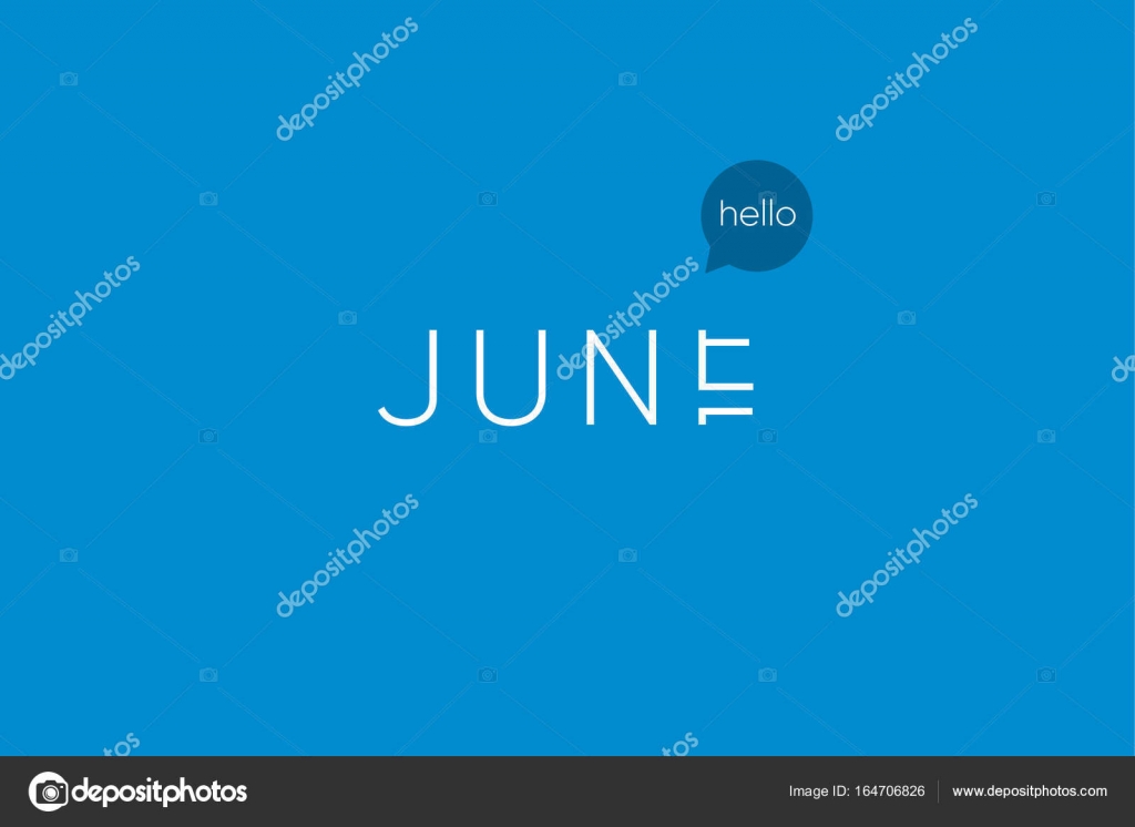 June logo with capitals letters in movement. Stock Vector Image by ...