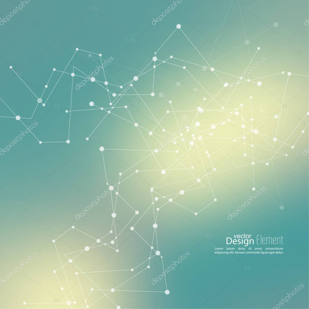 Virtual abstract background Stock Vector by ©sumkinn 129925722