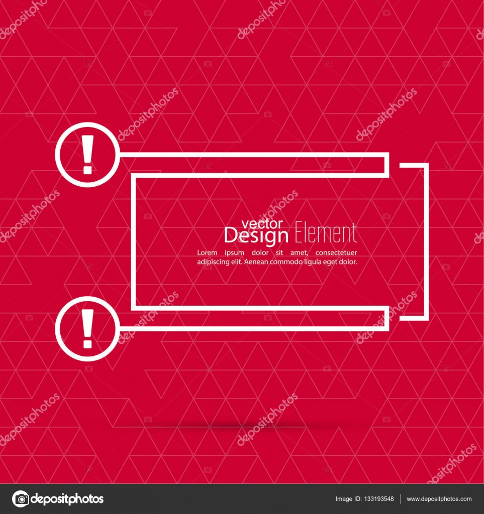 Exclamation mark blank template. Stock Vector by ©sumkinn 133193548