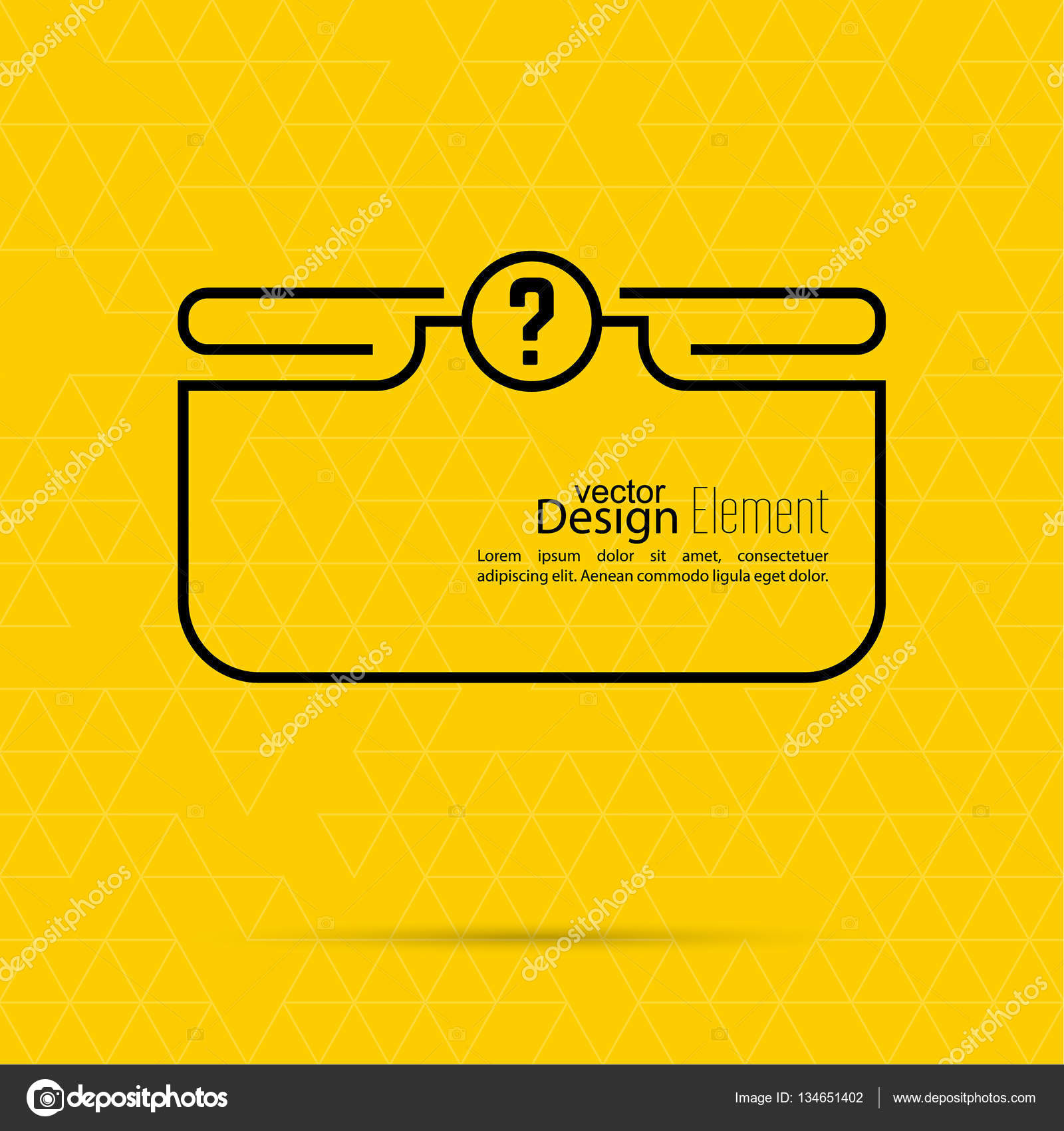 Question mark blank template. Stock Vector Image by ©sumkinn #134651402