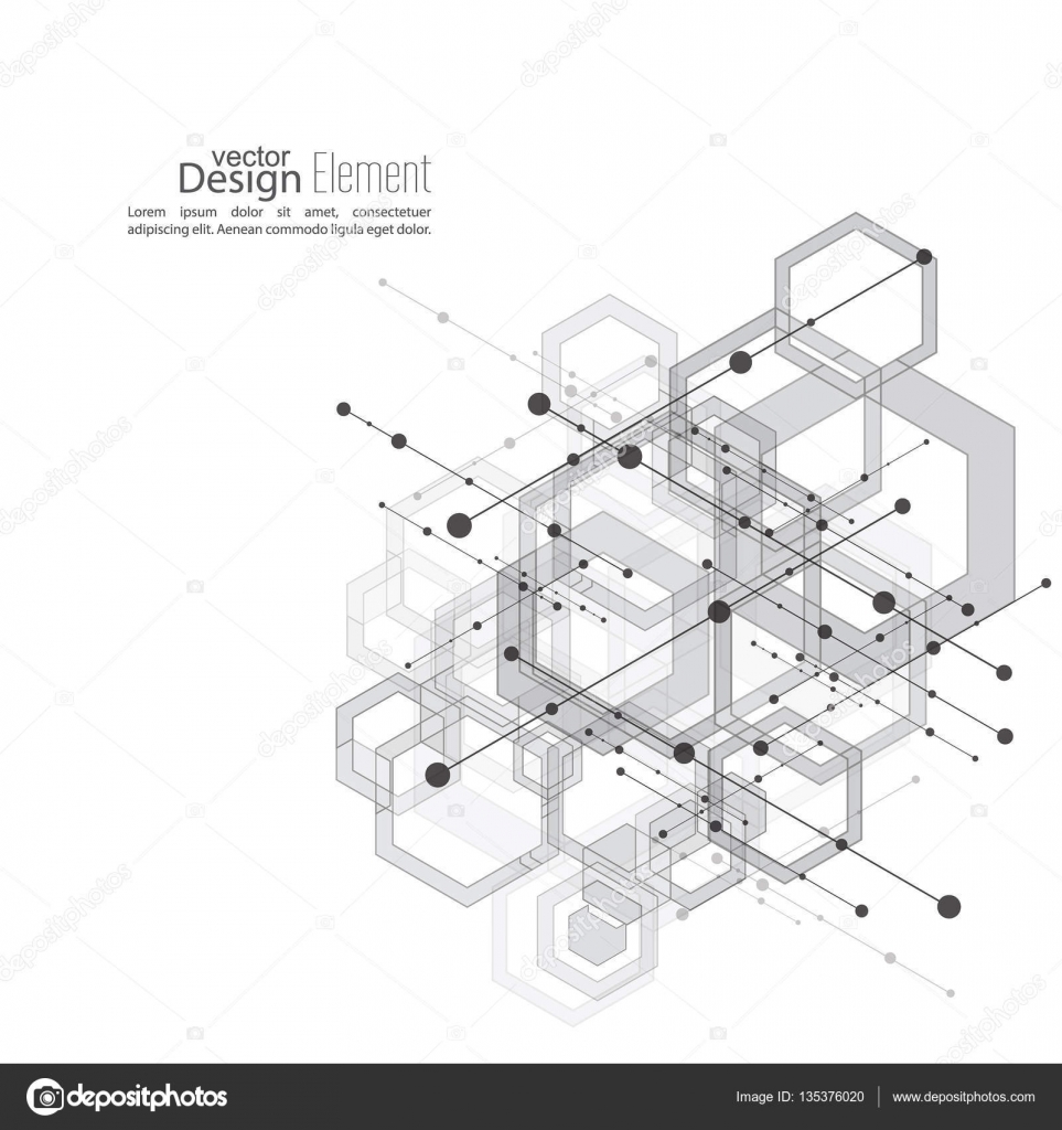 Virtual abstract background Stock Vector by ©sumkinn 135376020