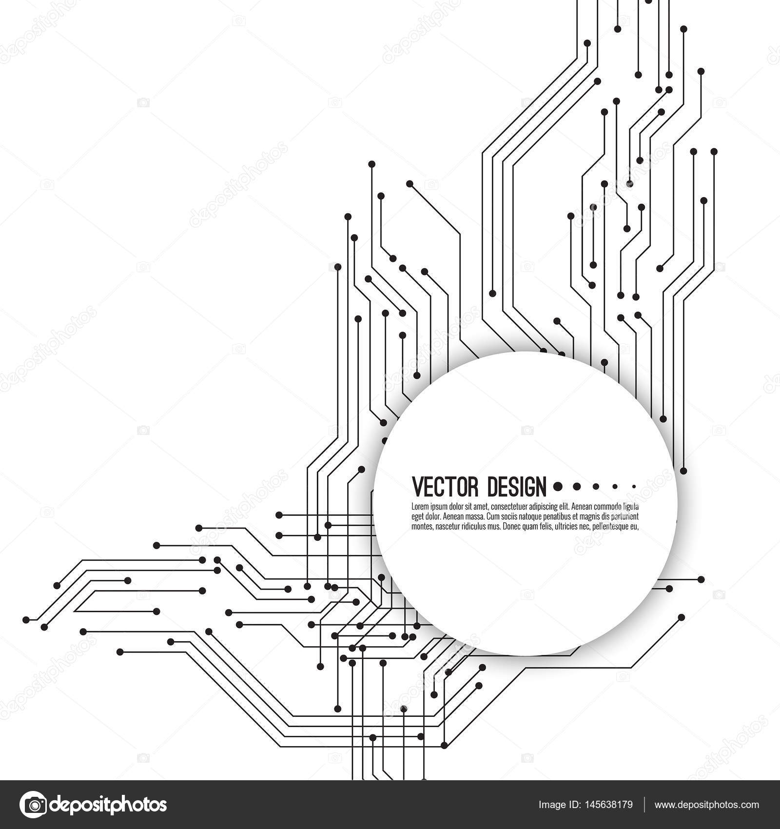 Vector placa madre electrónica . Vector de stock #145638179 de ©sumkinn