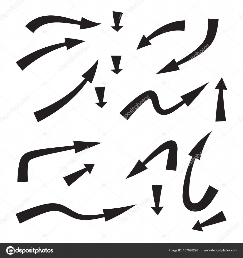 Set of vector arrows. Stock Vector Image by ©sumkinn #167998226