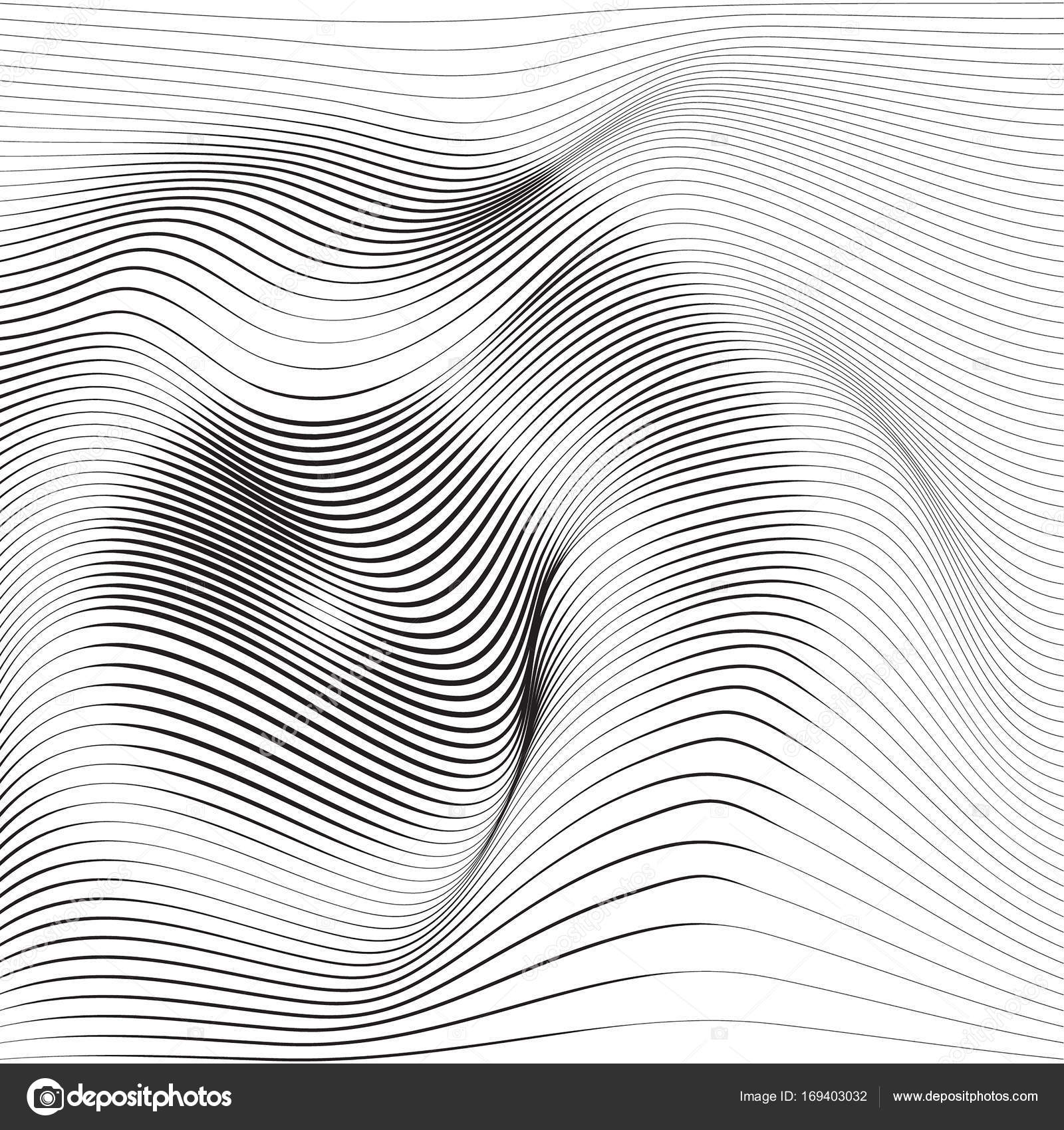 Distorted wave monochrome texture. Stock Vector Image by ©sumkinn ...