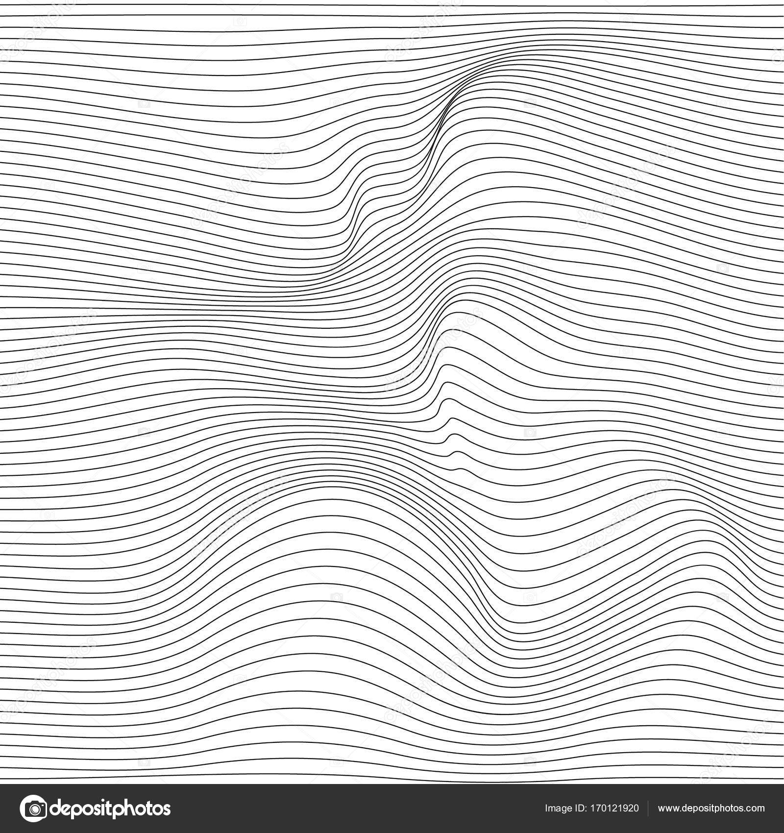Distorted wave monochrome texture. Stock Vector by ©sumkinn 170121920