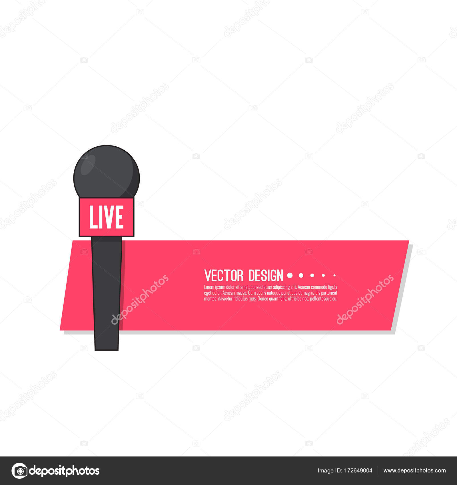 Live news template. Stock Vector Image by ©sumkinn #172649004