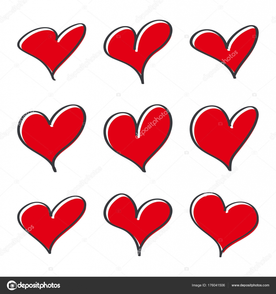 Corazón vector moderno . Vector de stock por ©sumkinn 176041506