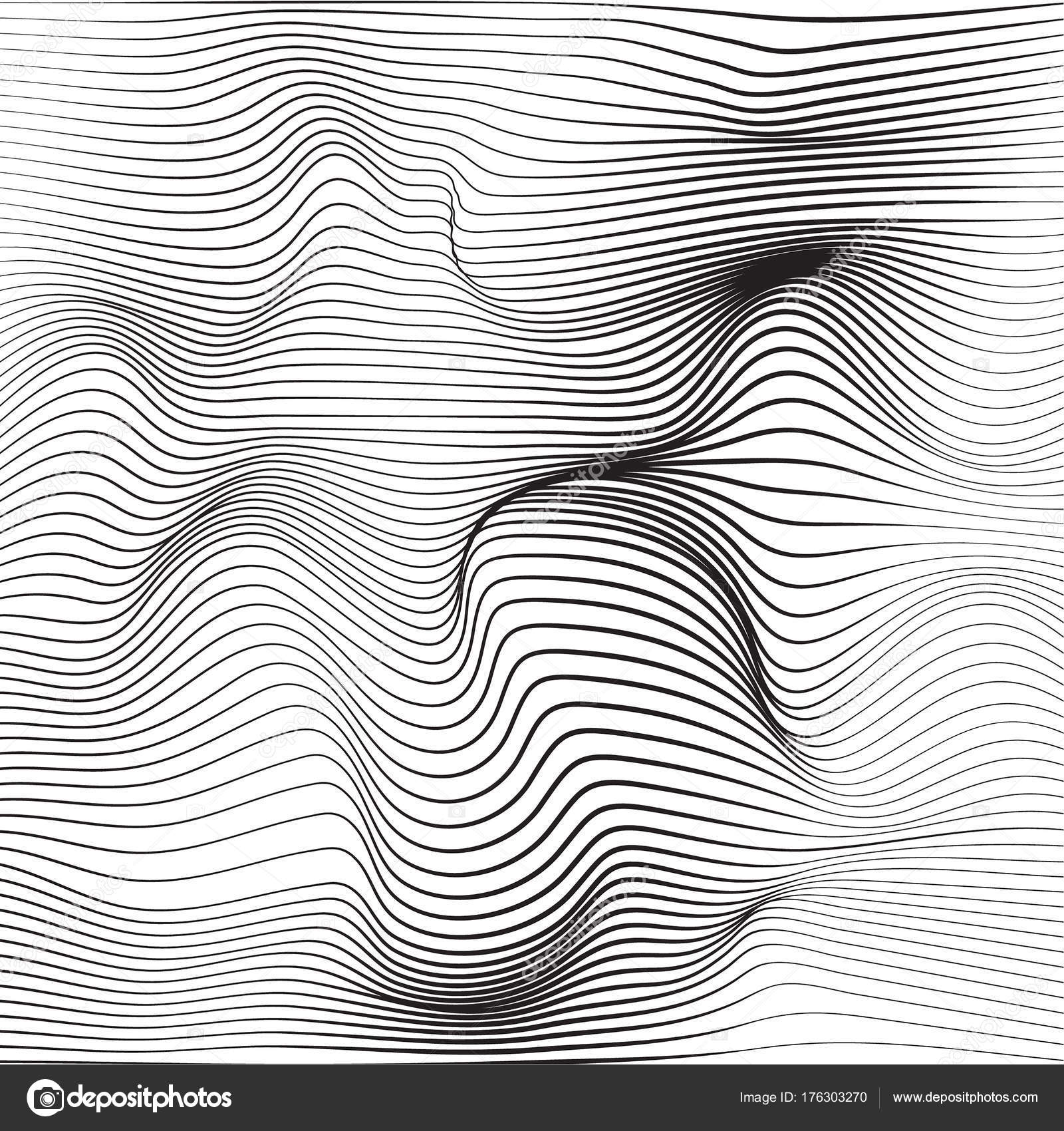 Distorted wave monochrome texture. Stock Vector Image by ©sumkinn ...