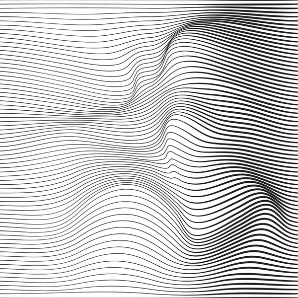 Distorted wave monochrome texture. Stock Vector Image by ©sumkinn ...