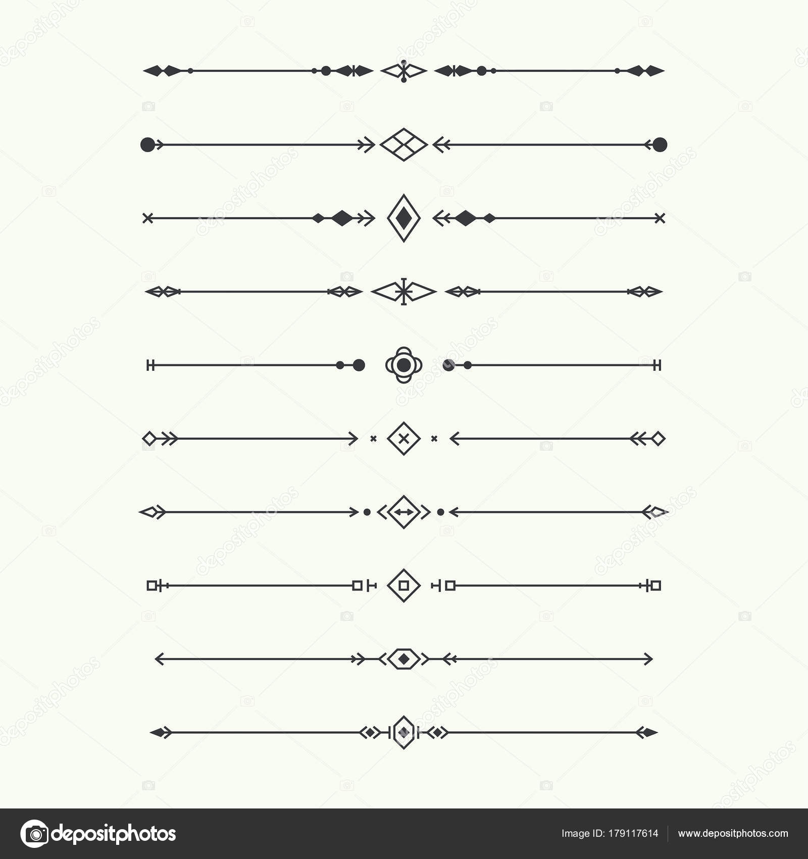 Fancy Line Break Vector