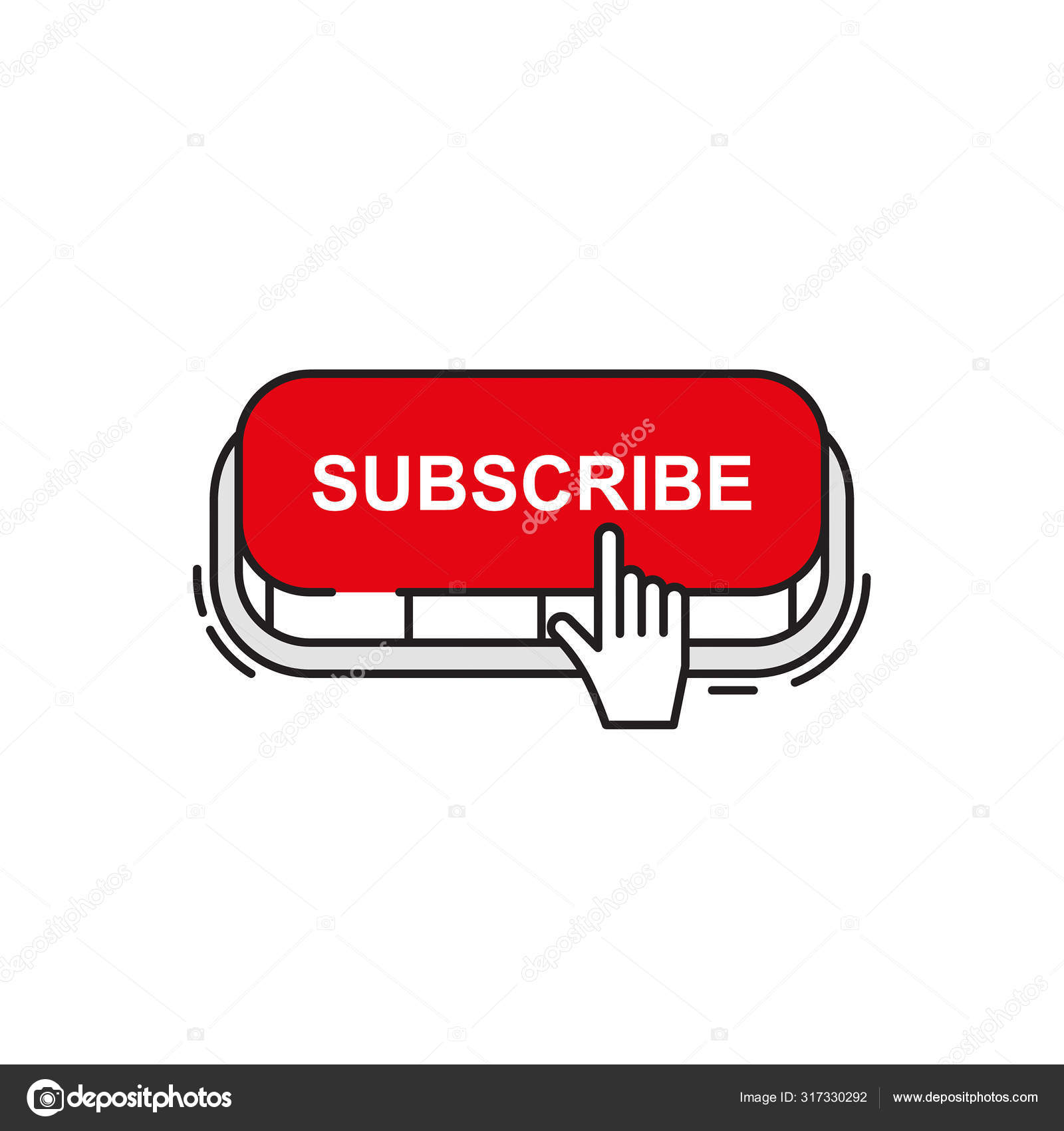 Vector conjunto botón de suscripción icono . Vector de stock #317330292 ...