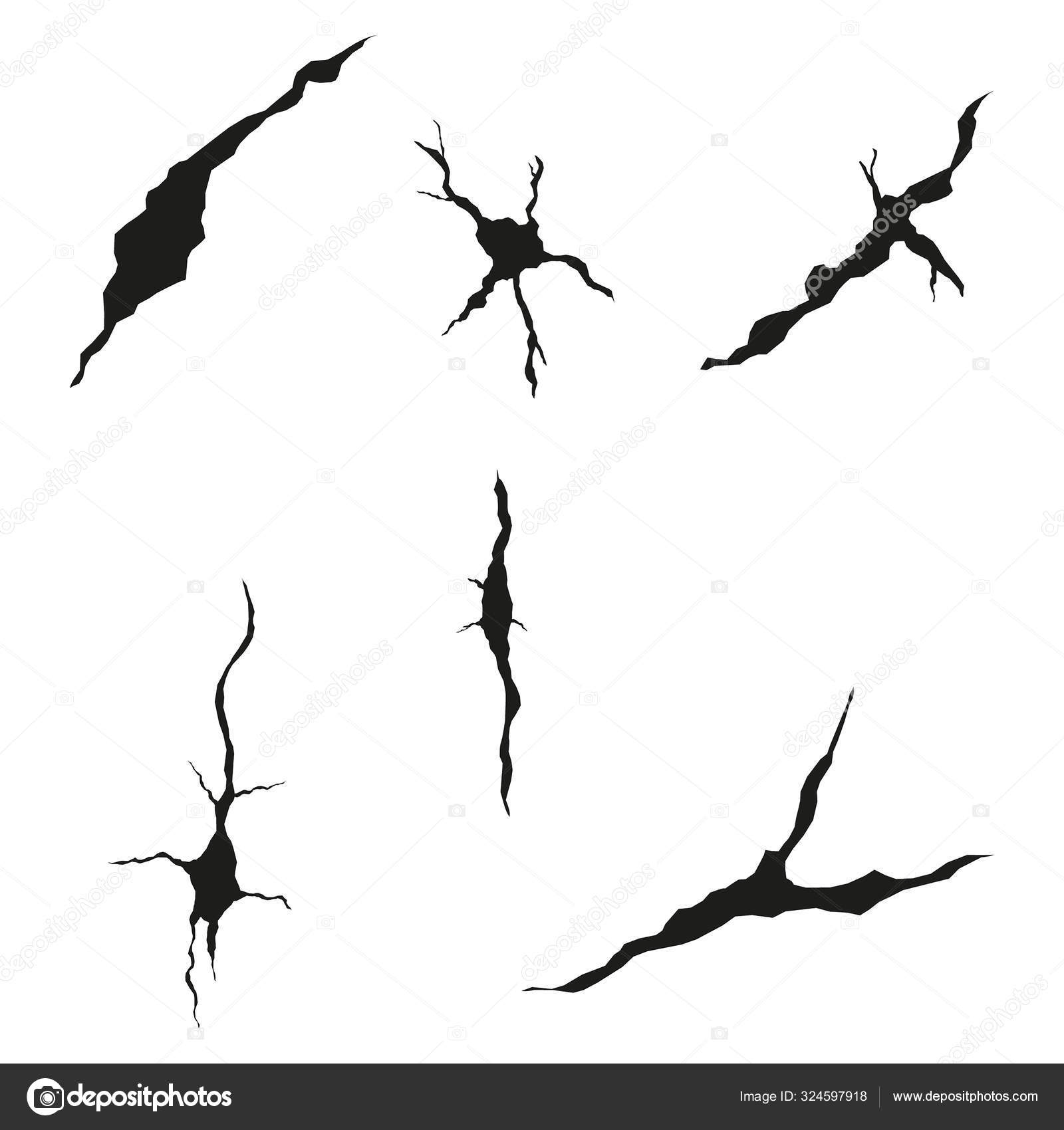Crack on the surface Stock Vector by ©sumkinn 324597918