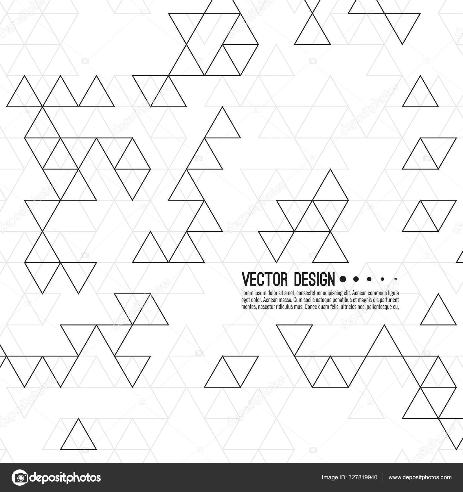 Vector pattern of triangles. Stock Vector Image by ©sumkinn #327819940