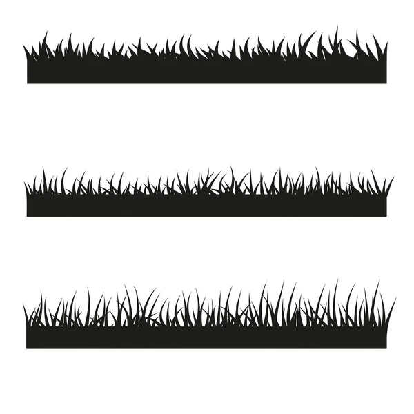 Black grass with reflection — Stock Vector © articoufa #2475979