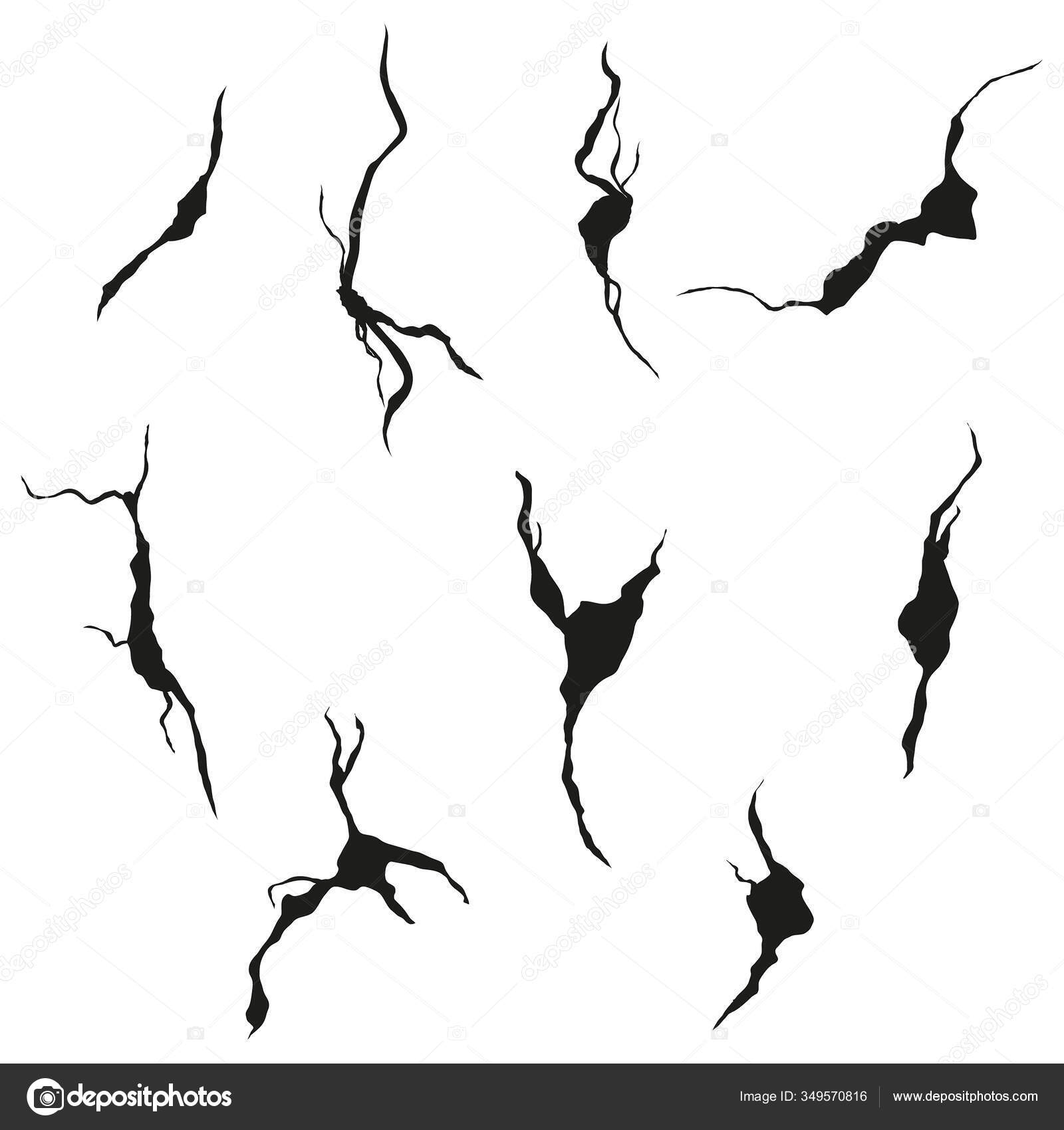 Crack on the surface Stock Vector by ©sumkinn 349570816