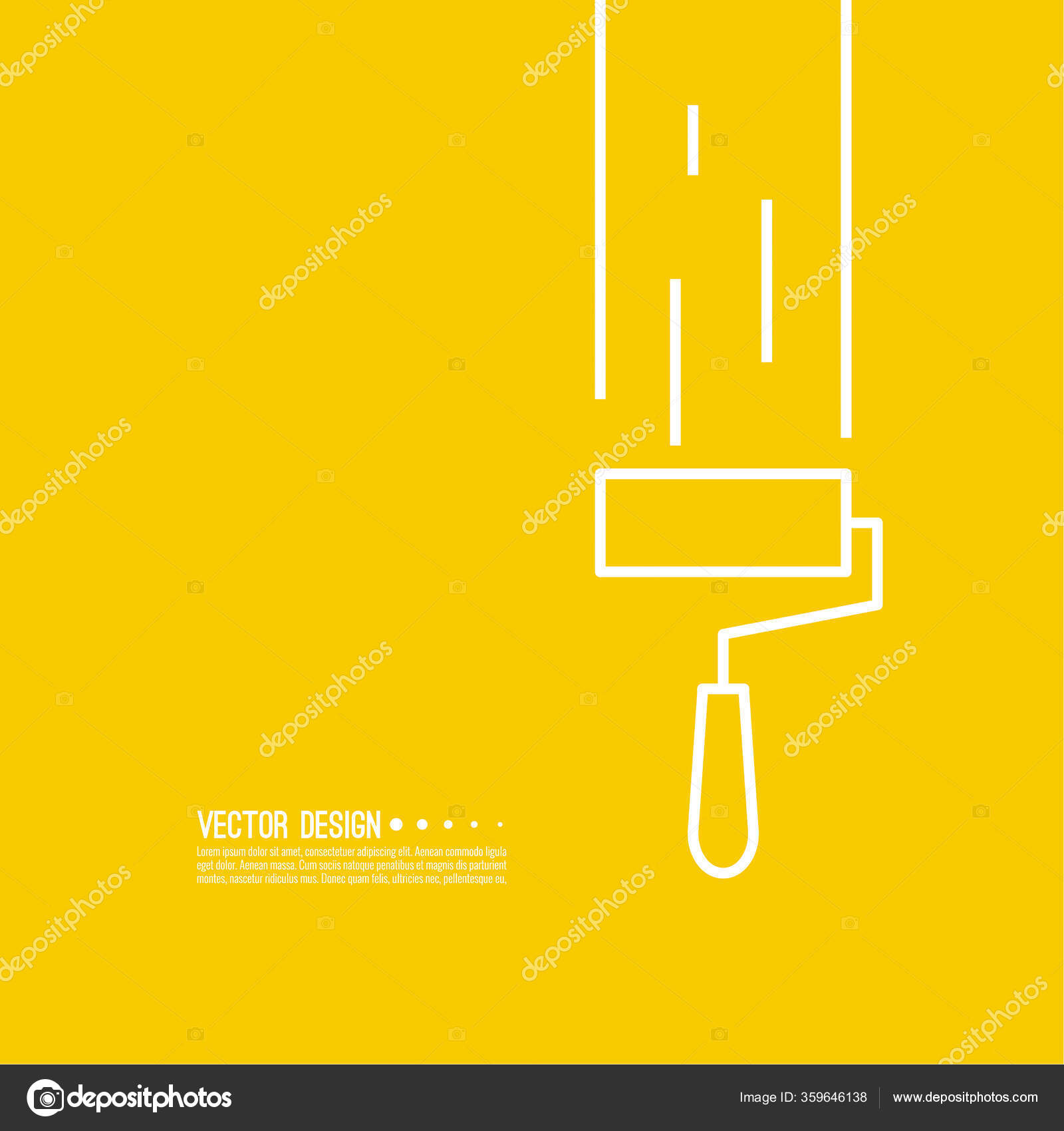 Symbol of painting work. — Stock Vector © sumkinn #359646138