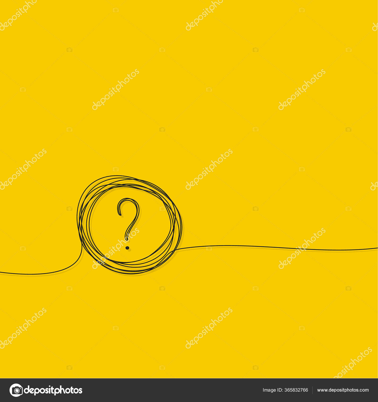 Question mark hand drawn. Stock Vector by ©sumkinn 365832766