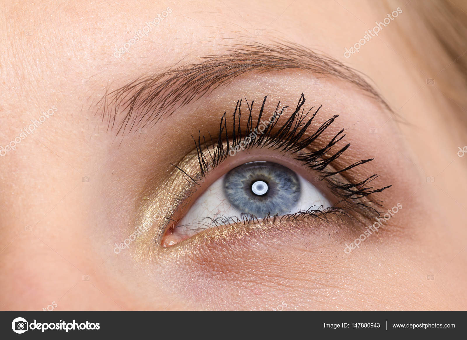 Female eye with long eyelashes Stock Photo by ©stepstock 147880943