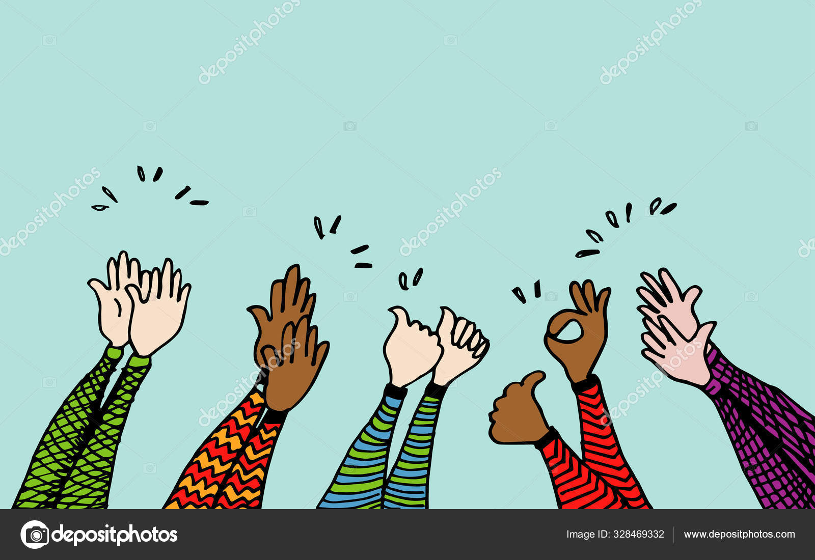 Cartoon Round Of Applause