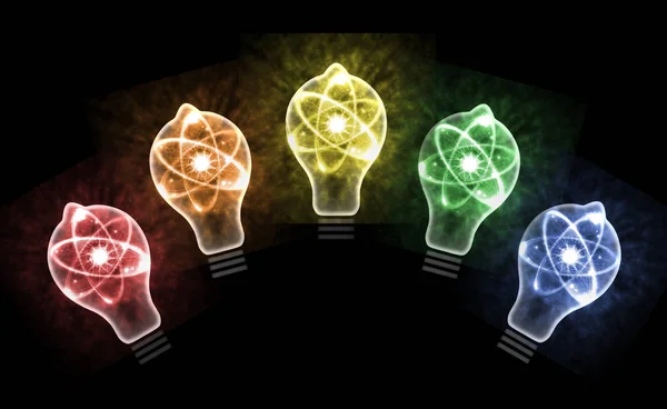 Lightbulb Atom Particle Stock Photo by ©ezumeimages 85617914