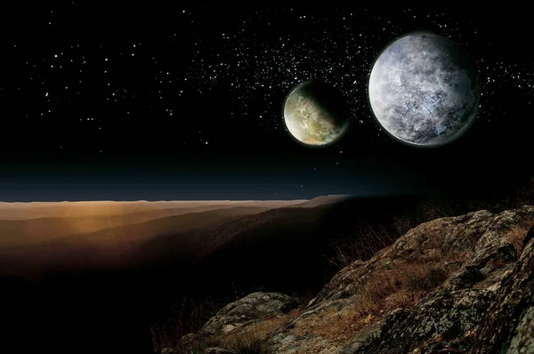 Two moons Stock Photos, Royalty Free Two moons Images | Depositphotos