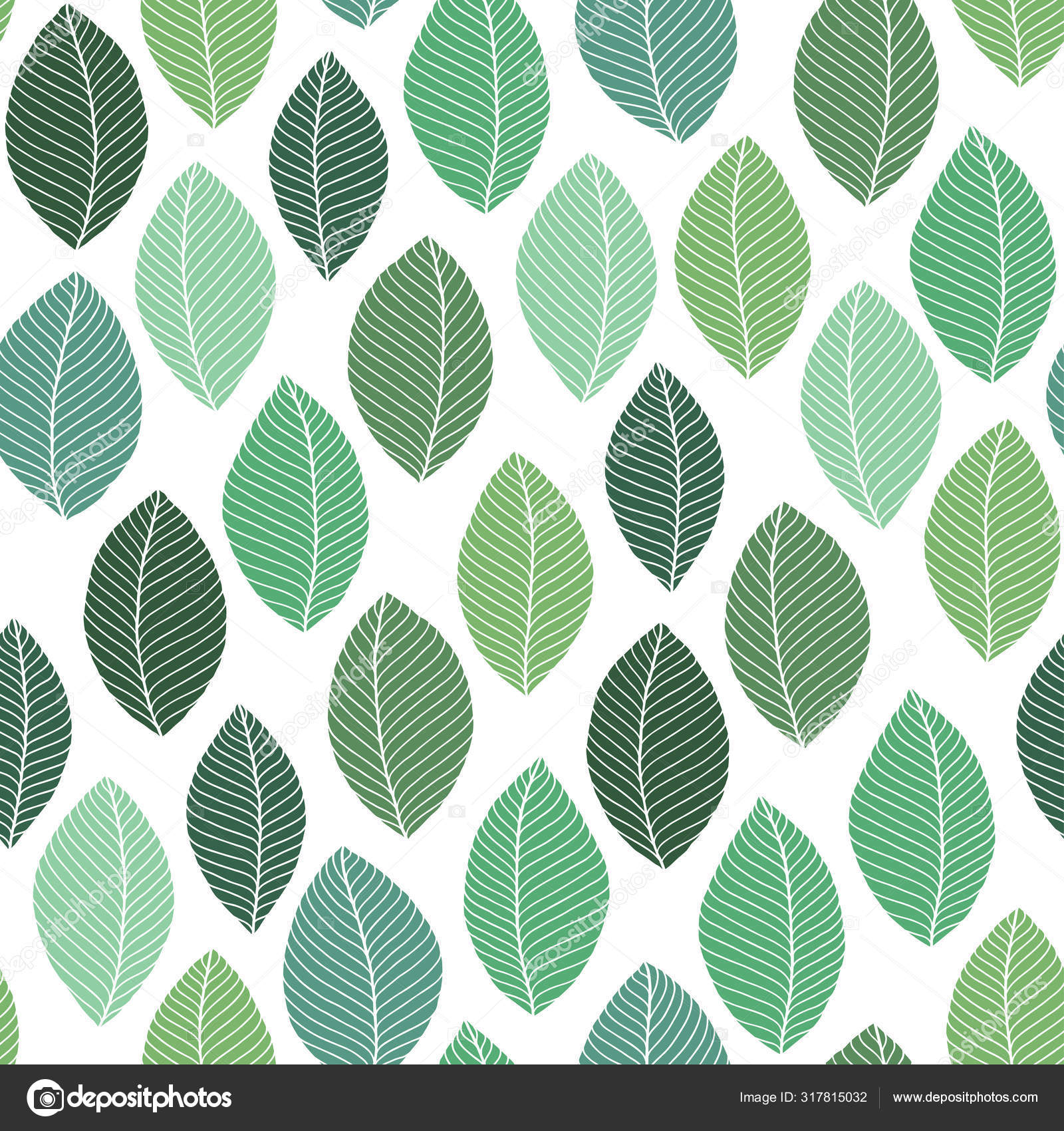 Beautiful spring leaves seamless pattern Stock Vector Image by ...
