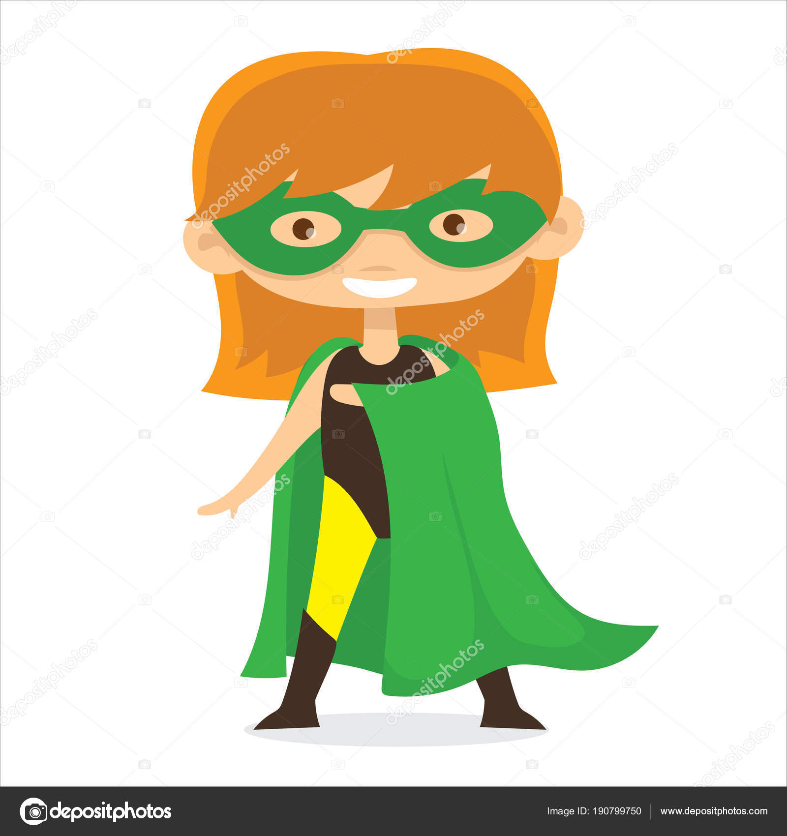 Mädchen Superhelden Cartoon Mädchen Superhelden ClipArt Cartoon