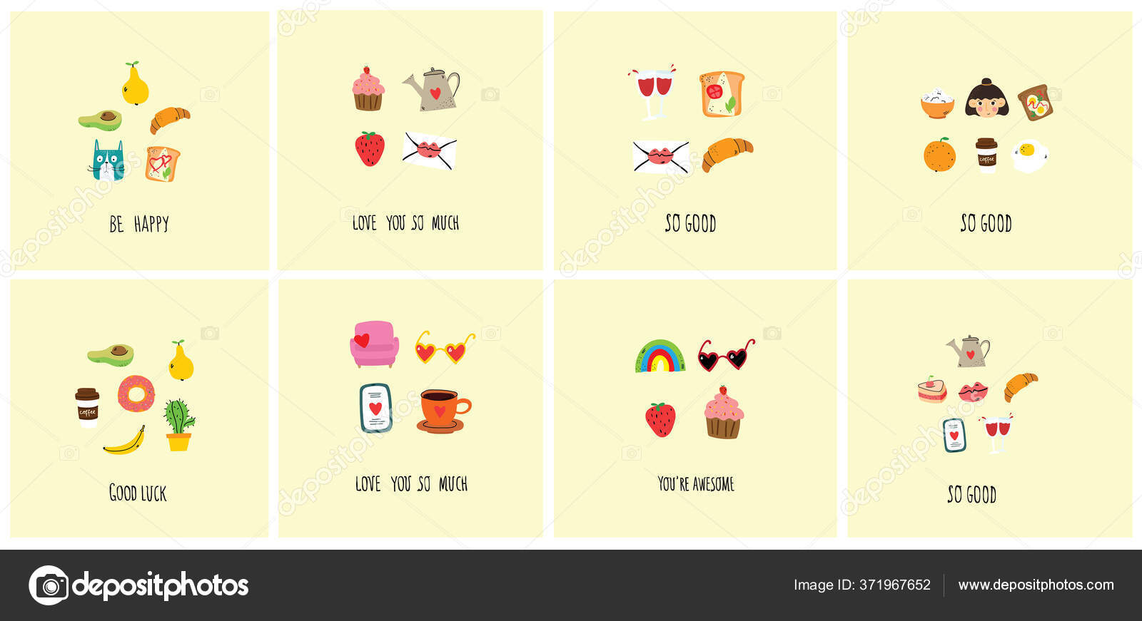 Set Different Icons Simply Vector Illustration Stock Vector by ...