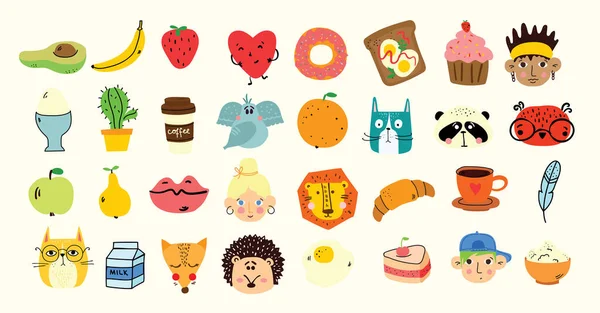 Set Different Icons Simply Vector Illustration Stock Vector by ...