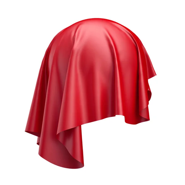 3d render, digital illustration, abstract folded red cloth, folded ...