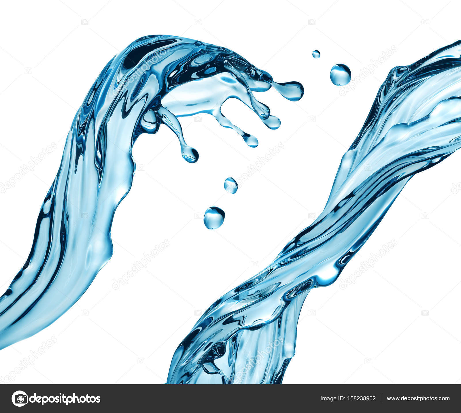 3d render clear liquid splash — Stock Photo © wacomka #158238902