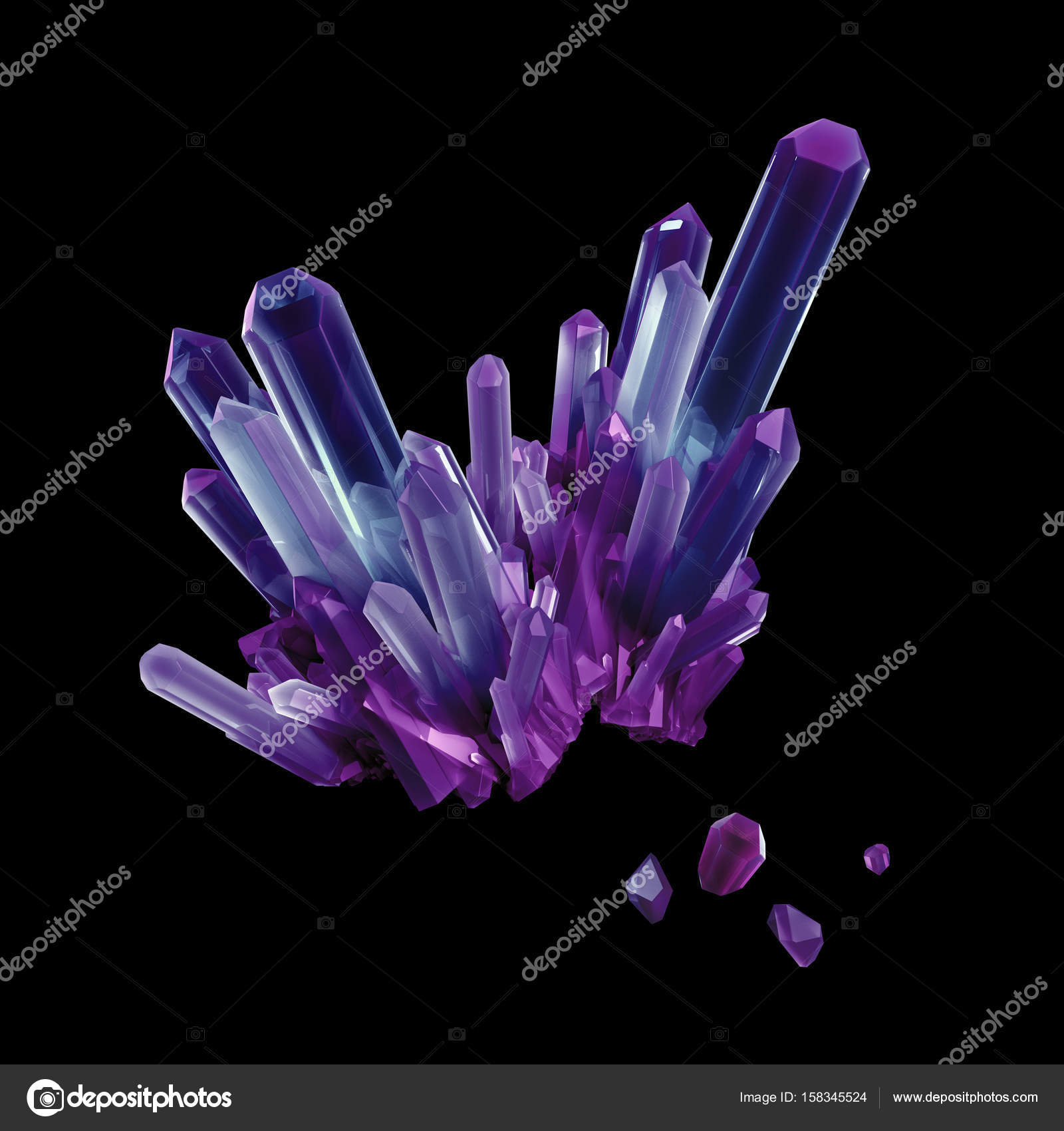 3d render crystal illustration — Stock Photo © wacomka #158345524