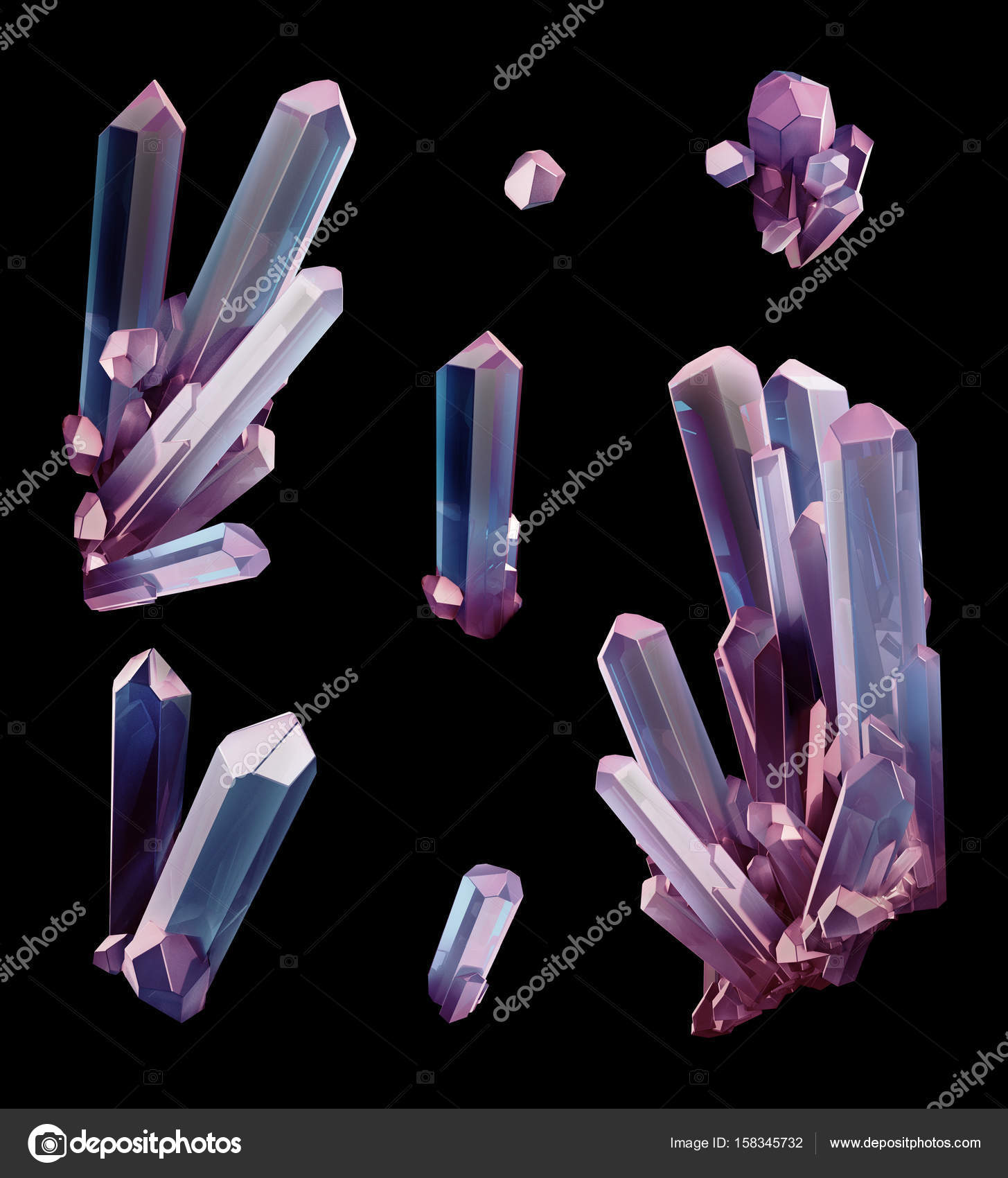 3d render crystal illustration Stock Photo by ©wacomka 158345732