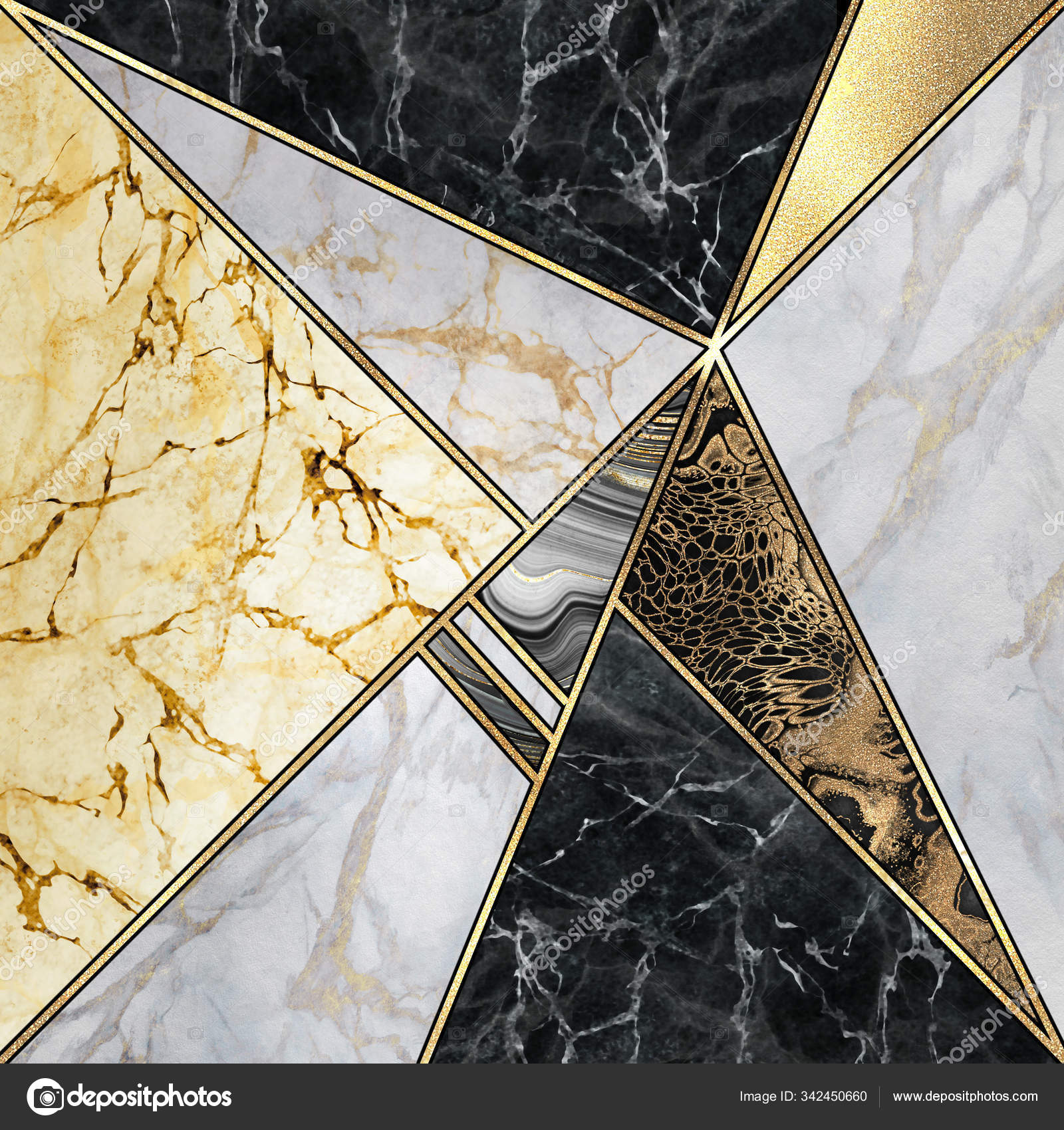 Abstract art deco background, geometric pattern, modern minimalist ...