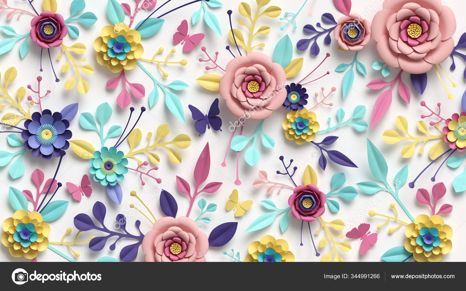 Paper Flower Background Design | Best Flower Site