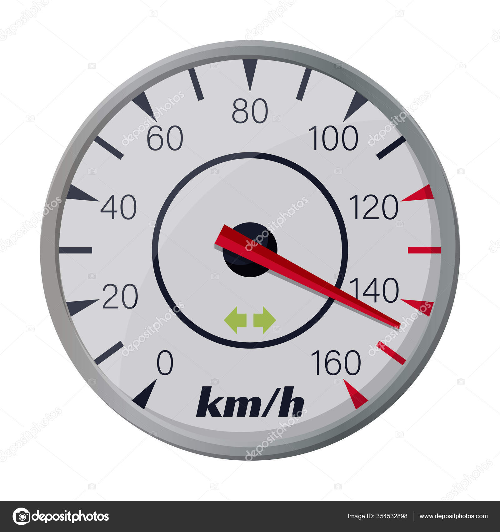 Icono de vector de velocímetro. Icono de vector de dibujos animados ...