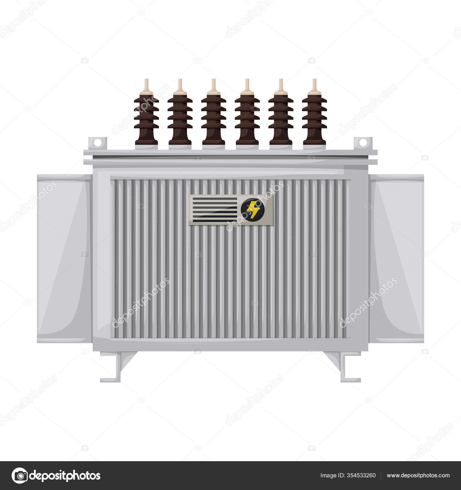 Transformer vector icon.Cartoon vector icon isolated on white ...