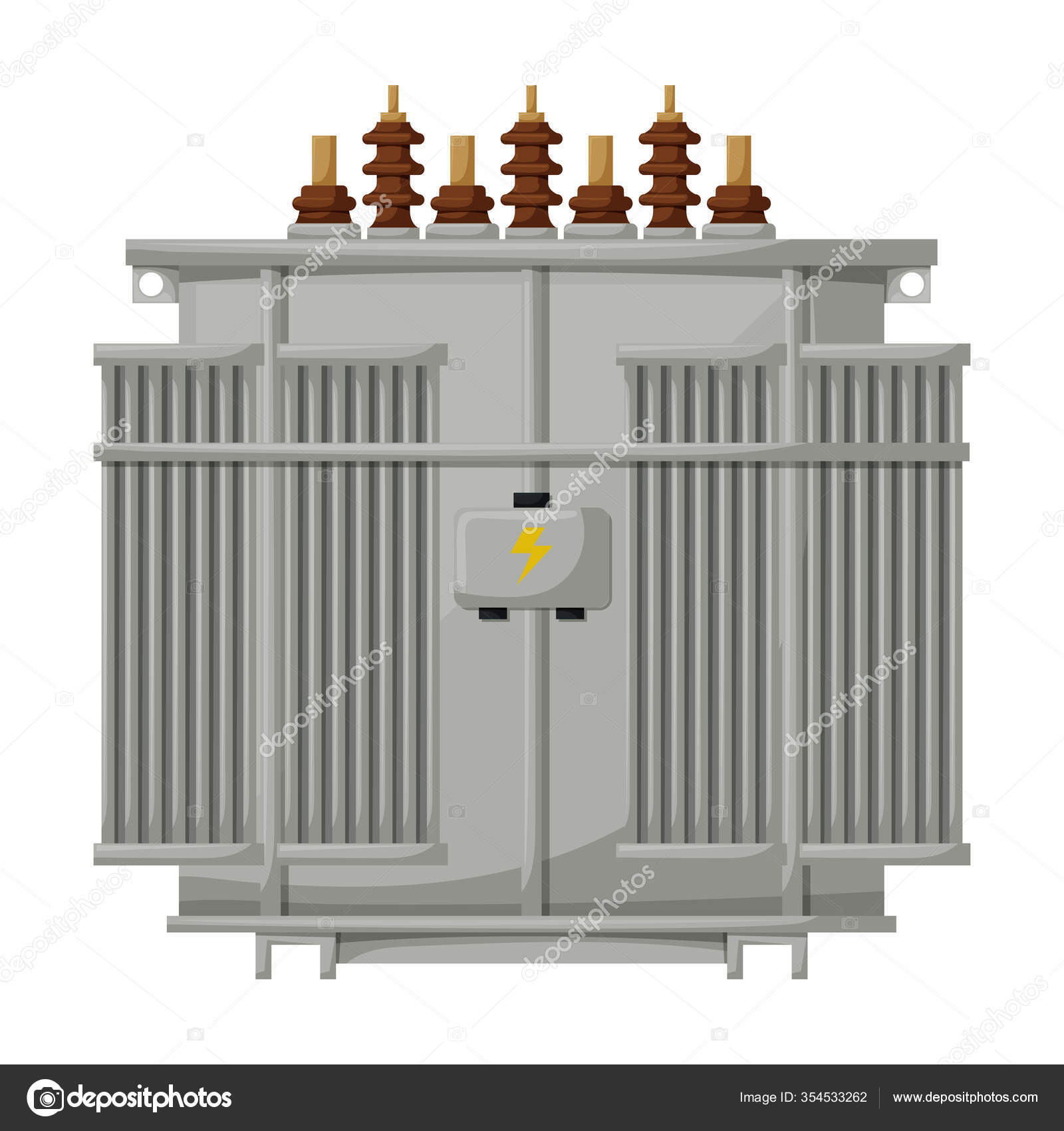 Transformer vector icon.Cartoon vector icon isolated on white ...