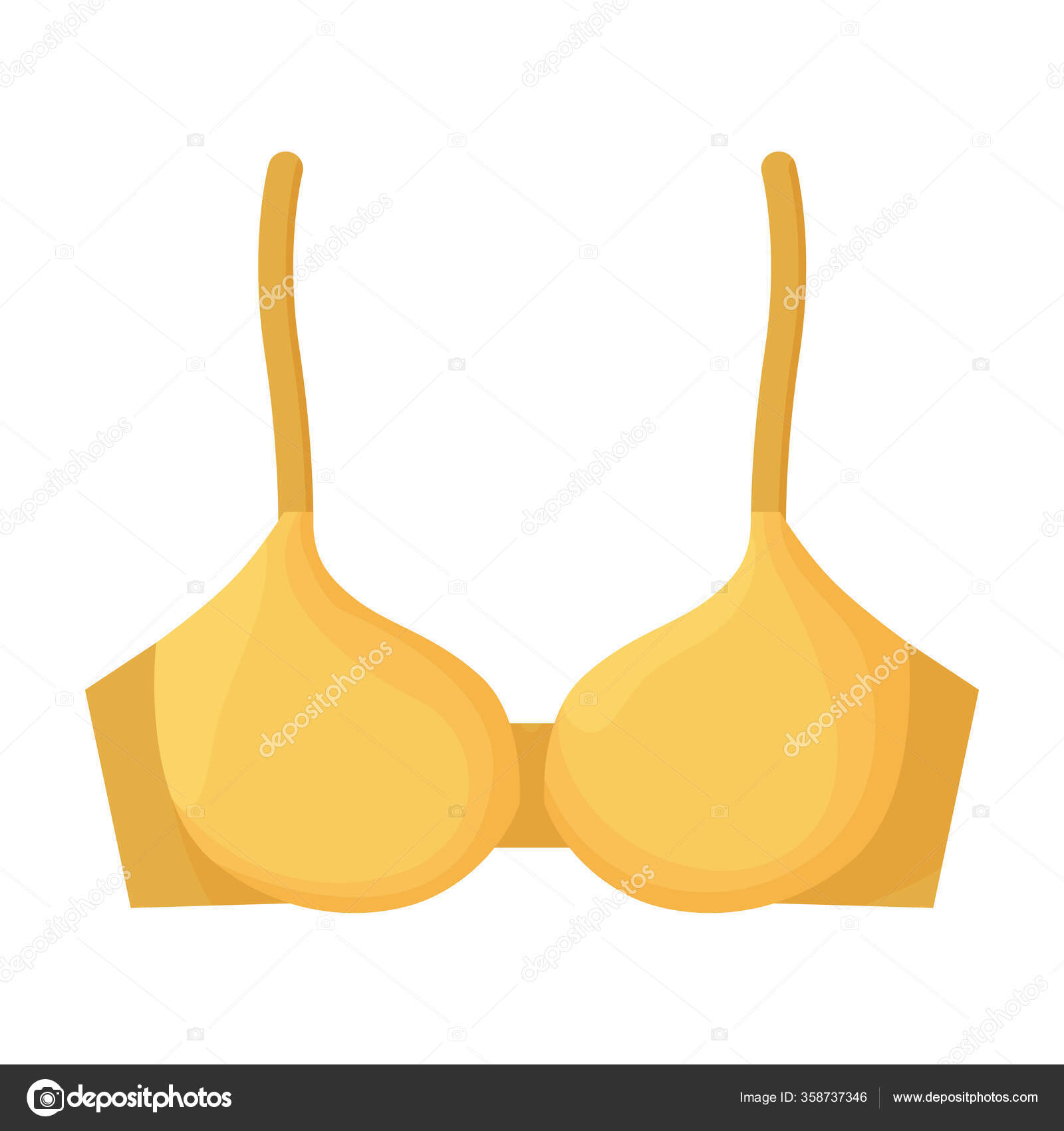 Bra vector icon.Cartoon vector icon isolated on white background bra ...