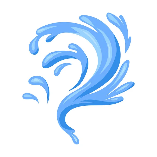 Splash water vector cartoon set icon. Fresh droplet isolated cartoon ...