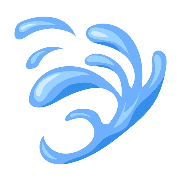 Water splash vector icon.Cartoon vector icon isolated on white ...