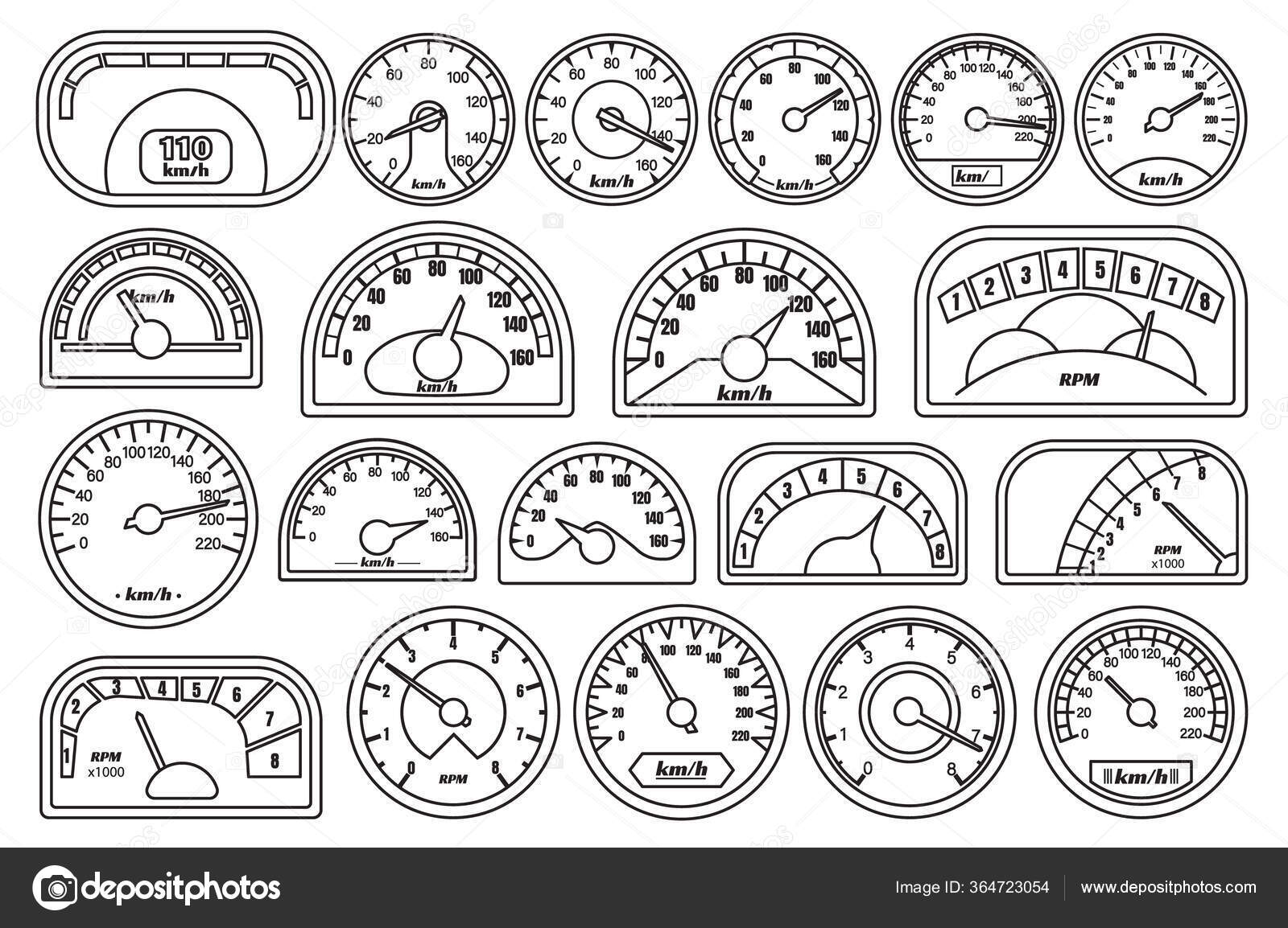 Car Speedometer Drawing