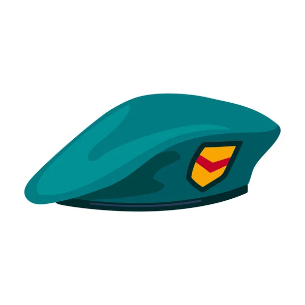 Military beret vector icon.Cartoon vector icon isolated on white ...